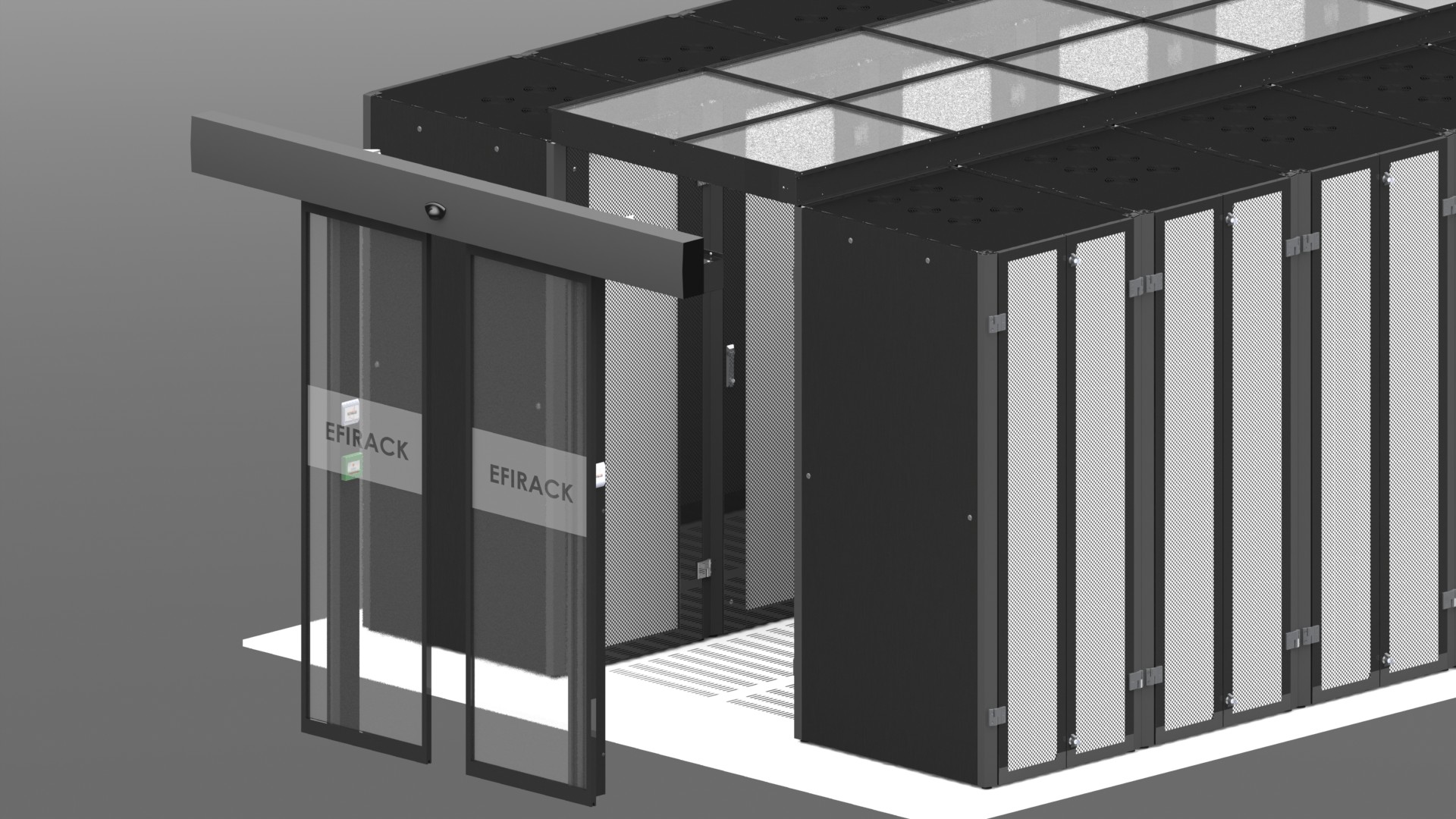 Confinement d'allée froide/chaude en salle IT | EFIRACK